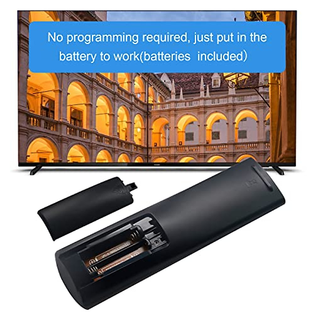 Rnnokate Universal for LG TV Remote Control Replacement for LG Remote Control for Smart TV Compatible All Models LCD LED 3D HDTV Smart TVs AKB75095307(Blue Glowing Silicone Case and 2 AAA Batteries)