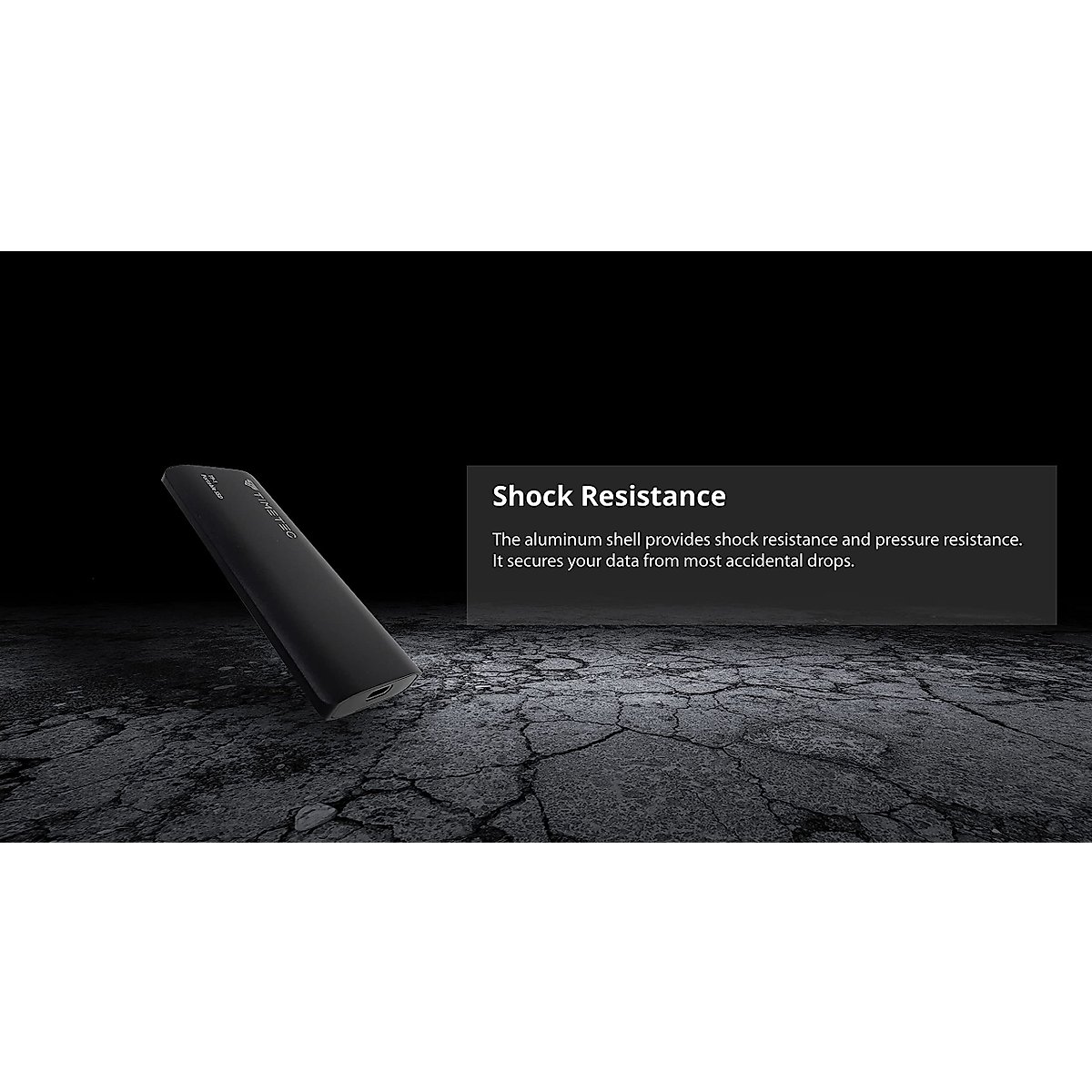 Timetec 2TB Portable External SSD USB3.2 Gen2 Type C Up to 550MB/s Ultra-Light Aluminum Mini External Solid State Drive with USB C to A Cable/USB A to C Adapter for Desktops/Laptop/Mac/Mobile - Black
