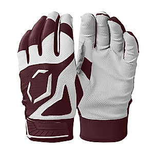 EvoShield SRZ-1™ Youth Batting Gloves - Maroon, Youth Large