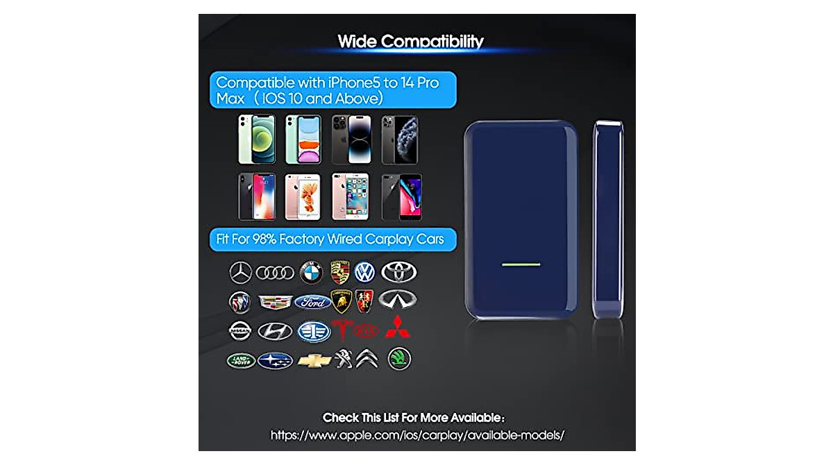 Wireless CarPlay Adapter - Seamless Apple CarPlay for All Vehicles