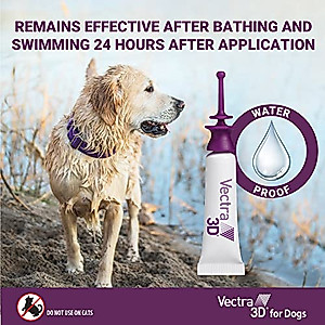 Vectra 3D for Dogs Flea, Tick & Mosquito Treatment & Prevention for Large Dogs (56 to 95 lbs) , 3 month supply