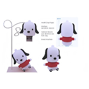 WooTeck 64GB Cartoon Novelty Dog Puppy USB Flash Drive Pendrive Animal Cute Thumb Drive Memory Stick