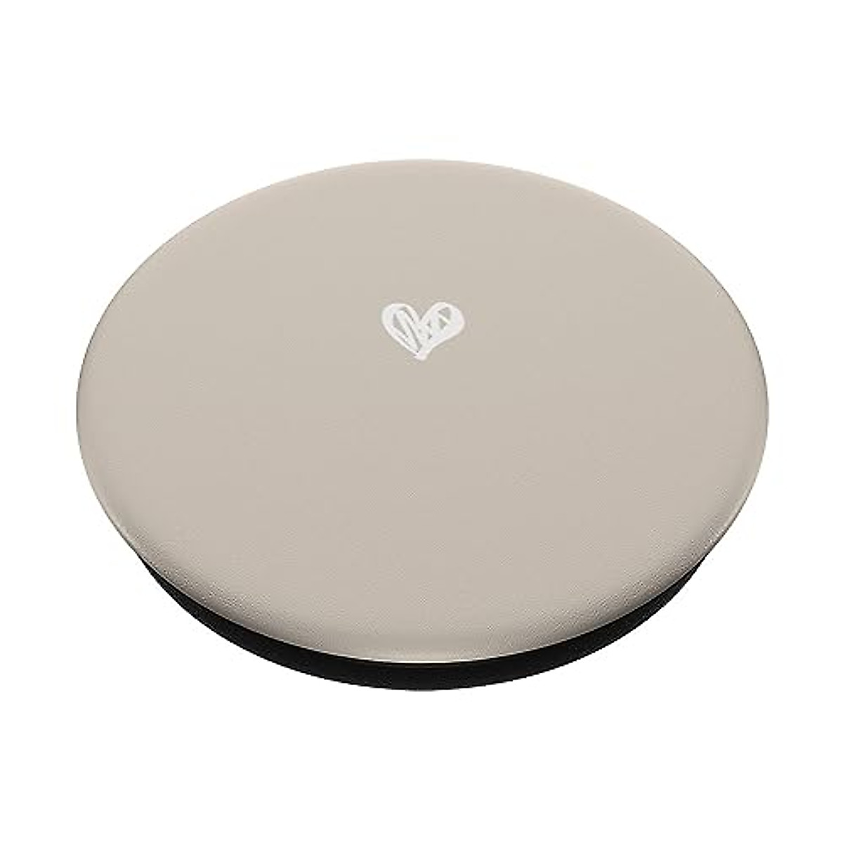 Cute Sand / Beige / Tan Heart Love Minimalist PopSockets Standard PopGrip