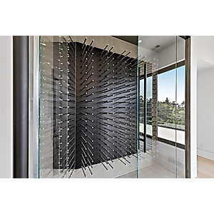 Fusion Wine Wall Cork-Out (3 Foot) (Alumasteel) (Satin Aluminum Peg)