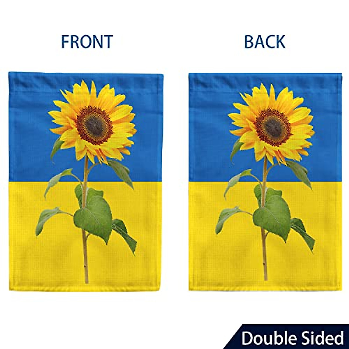 Ukraine Garden Flags ,Pigeon and Sunflower Ukrainian Flag National Flower Flags 12x18 Inch Double Sided (Color D)