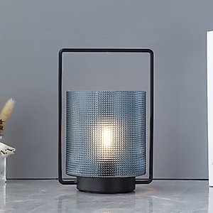 JHY DESIGN Battery Operated Table Lamp 8" H Cordless Lamp Battery Lamps LED Lantern Battery Powered with 6H Timer for Home Decor Events Parties Indoors Outdoors