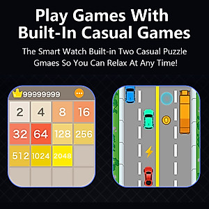 Aeifond Smart Watch for Women Men, Fitness Tracker Watch with Call/SMS/Heart Rate/SpO2/Pedometer/Runing Sports Boys Smartwatch with Bluetooth Call Compatible Android/iOS Phones iPhone (Black)