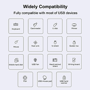 USB C to USB Hub 4 Ports Adapter Expander with USB 3.0, 3 USB 2.0 Ports - Support OTG Function - Portable Aluminum Laptop Accessories for MacBook Pro/Air, iPad Pro/Air 4, Chromebook (Silver)