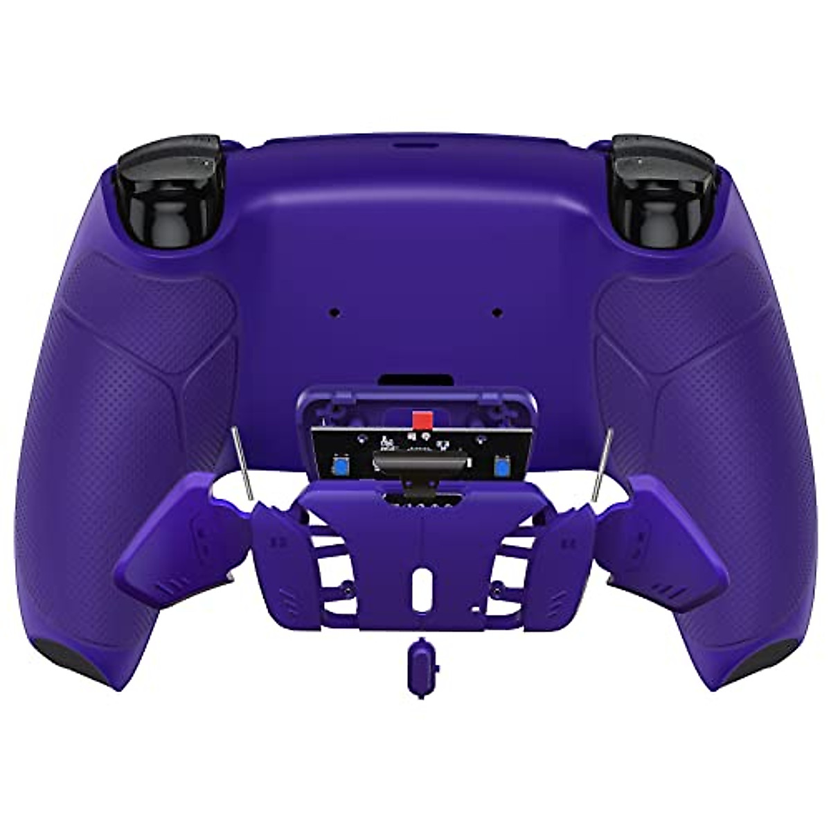 eXtremeRate Galactic Purple Rubberized Grip Programable RISE4 Remap Kit for PS5 Controller BDM-010 BDM-020, Upgrade Board & Redesigned Back Shell & 4 Back Buttons for PS5 Controller -NO Controller