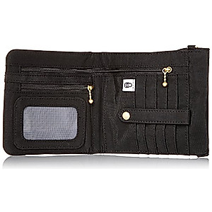 Baggallini womens Gold International Athens Rfid Crossbody Black W/Sand Wallet, Black/Sand, One Size US