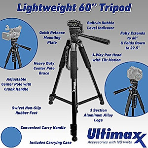 Trisio Lite 2 VR - 8K Virtual Tour NodeRotate 360° Camera + Manufacturer Supplied Carrying Case, Quick Plug-in, USB Cable, Seller Supplied Lightweight 60” Tripod, Microfiber Cloth & More (8pc Bundle)