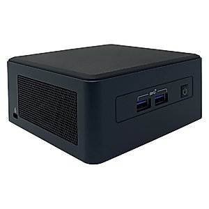 Intel PC Intel NUC 11 Pro Kit NUC11TNHi7 Mini Desktop PC Computer-11th Gen Intel Core i7-1165G7 up to 4.70 GHz Processor,64GB RAM,512GB PCIe SSD,Intel Iris Xe Graphics,Windows 10 Pro,Black
