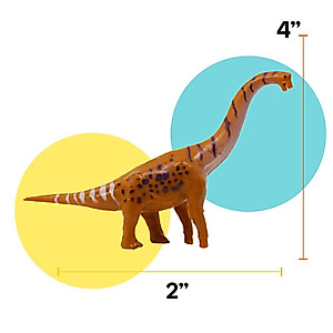 Boley 18 Pack 4" Dinosaur Toy Set - Educational Dinosaur and Mammoth Figures - Realistic Toys for Kids - Perfect for Learning and Play - Great Birthday Party Favors - Safe & Durable - Ages 3+