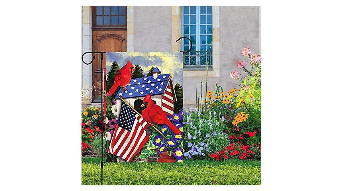 Patriotic Garden Flag - Durable 12x18 American Outdoor Banner