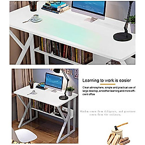 Computer Desk,Simple Home Desk Student Writing Desktop Desk Study Writing Table, Modern Simple Style Computer Desk,Office Desk Modern Simple Study Desk Laptop Table for Home Office