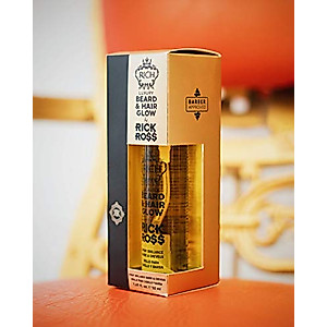 RICH Luxury Beard Oil for Men - Deep Conditioning and Softening for Your Beard & Mustache with Argan, Jojoba & Macadamia Oil - 1 Fl Oz (Beard Oil) (Beard & Hair Glow)