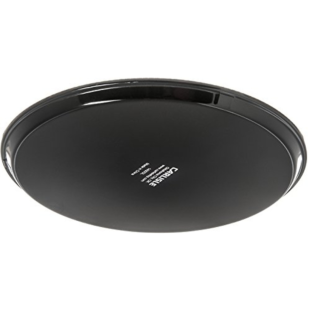 Carlisle FoodService Products CFS 1400GL004 GripLite Rubber Lined Non-Slip Round Serving Tray, 14" Diameter, Black (Pack of 12)