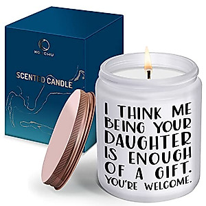 Mom Gifts from Daughter for Dad - Funny Birthday Gifts for Mom Women Christmas Thanksgiving&Mother's Day Gift Lavender Candle