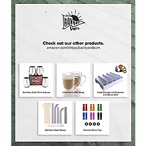 Backyard Bum EXTRA LARGE 20 ounce Premium Coffee Mugs for Men and Women | Double Wall, 20 oz. Insulated Mugs, Set of 2 | Latte, Tea, Cappuccino | Clear Glass Mugs with Handle PLUS Recipe Ebook