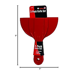 Red Devil 4718 3-Piece Plastic Knife Set, (Pack of 12)