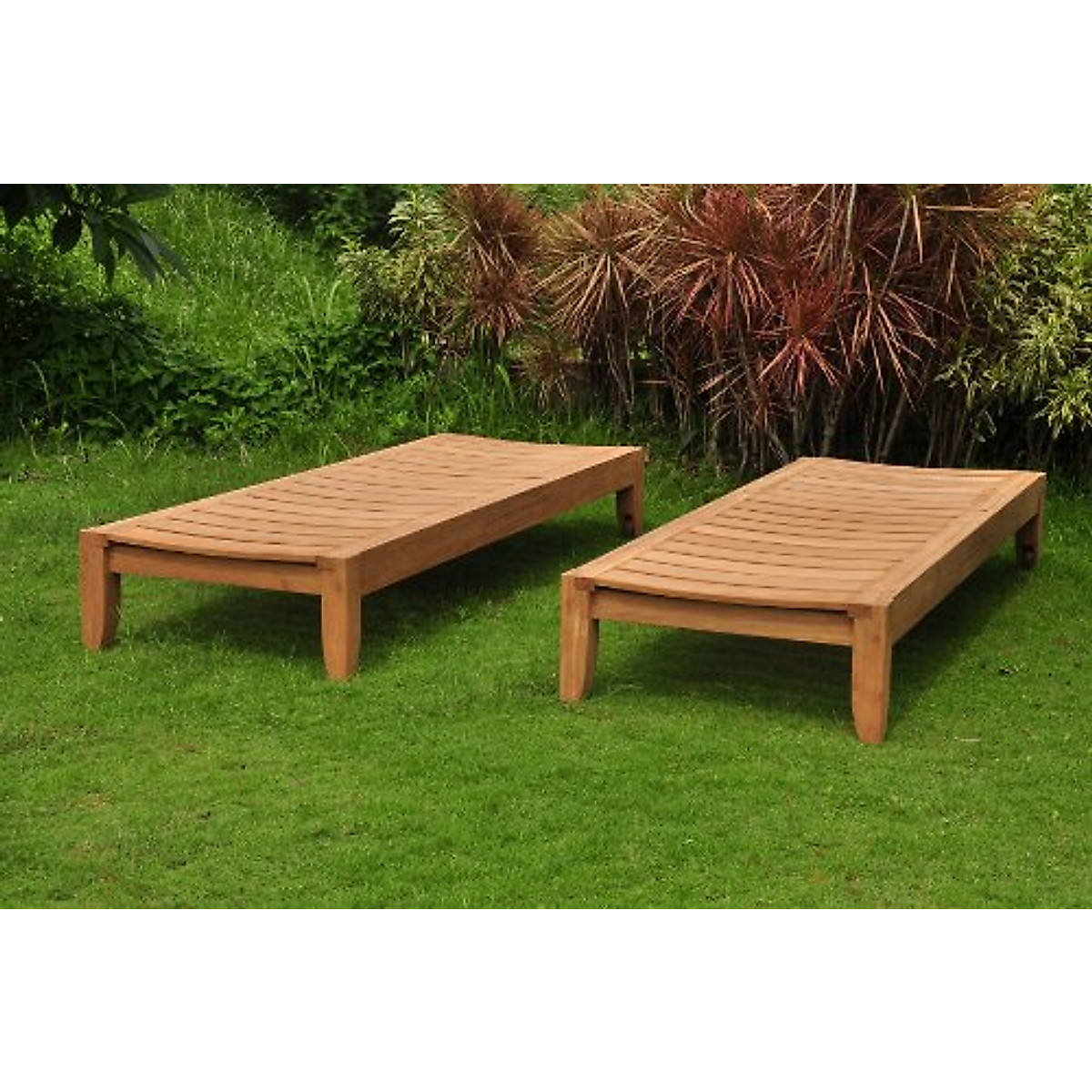 New Grade A Teak Multi Position Sun Chaise Lounger Steamer - Furniture only - Atnas Collection #WHCHAT