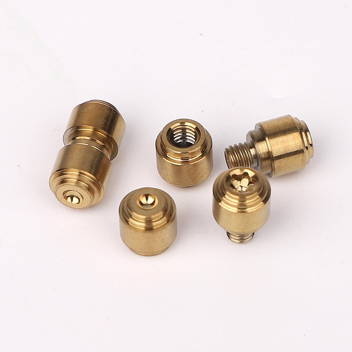 3 Sets Thumb Studs, Titanium Screws Replacement Thumb Studs Pocket Blade Screws for Knives Benchmade 535 Bugout (Gold)