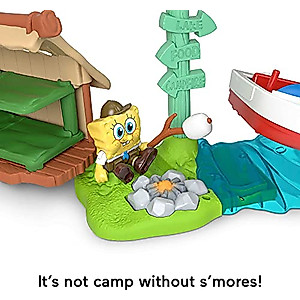 Imaginext Spongebob Playset, Camp Coral, Campground with Character Figure and Play Pieces for Preschool Pretend Play 3+ Years (Amazon Exclusive)