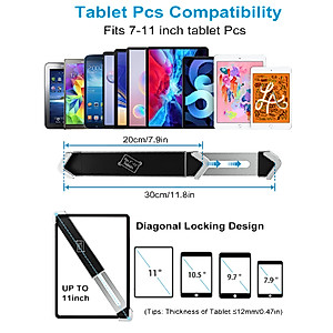 woleyi Anti-Theft Desktop Tablet Kiosk Stand Holder, Heavy Duty Countertop Tablet POS Display Mount with Security Lock and Key, Compatible with iPad Pro/Air/Mini, Galaxy Tabs, More 7-11" Tablets