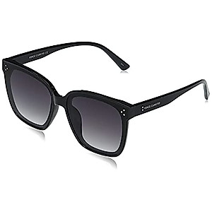 Vince Camuto womens Vc965 Chic UV Protective Studded Cat Eye Sunglasses Luxe Gifts for Women 61 mm, Black, mm US