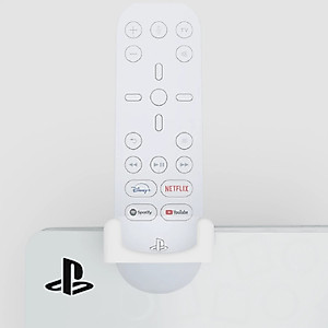 3D Cabin Product Compatible with PS5 Media Remote Controller Console Bracket Holder for PlayStation 5 White