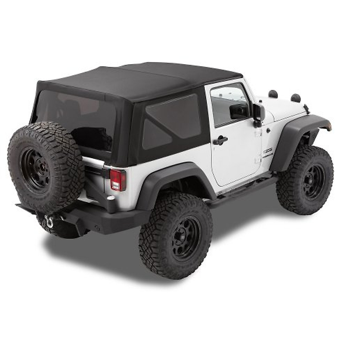 Bestop 7984617 Black Twill Replace-A-Top for OEM Hardware - 2010-2018 Wrangler 2-Door