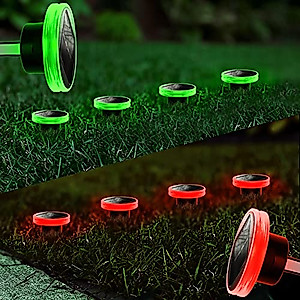 Solar Ground Lights Solar Lawn Lights Soil Moisture Meter IP65 Waterproof Outdoor Solar Buried Lights Solar Garden Lights Lawn Landscape Lighting Soil Moisture Monitoring for Lawn Yard Walkway 6 Pack