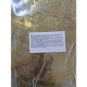 24 Pcs Ramadan Garland Eid Decoration Streamer Ramadan Mubarak Party Banner Star Moon Lantern Streamer Backdrop Shining Hanging Wall Decorations for Home Wedding Birthday Islam Party Decor (Gold)