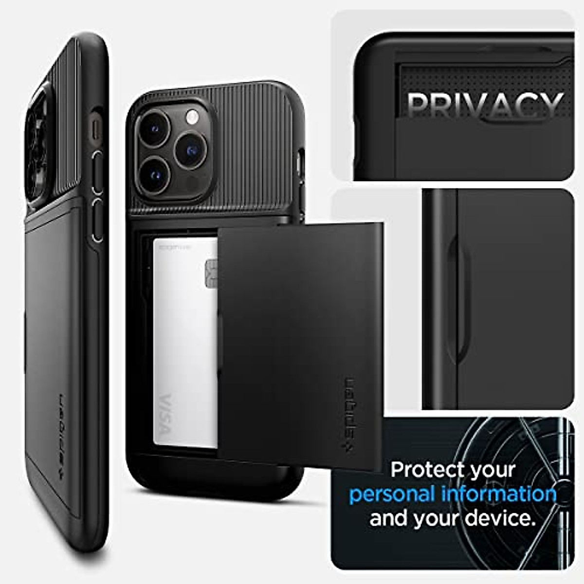 Spigen Slim Armor CS Designed for iPhone 14 Pro Case (2022) - Black