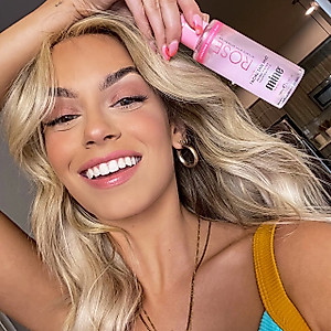 Minetan Rose Face Tan Mist | Clear Facial Self Tanning Spray - Gradual Daily Sunless Tanner, Infused wtih Soothing Rose Water & Vitamin C, Hydrating, Golden Glow Skin Finish, 3.38 Fl Oz