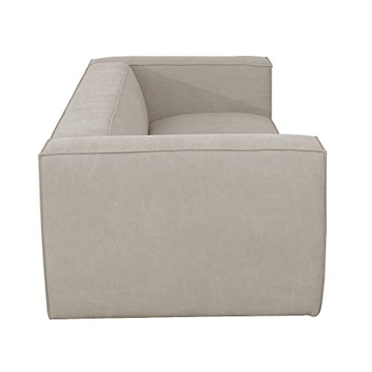 Amazon Brand – Rivet Thomas Modern Upholstered Sofa Couch, 101.2"W, Grey