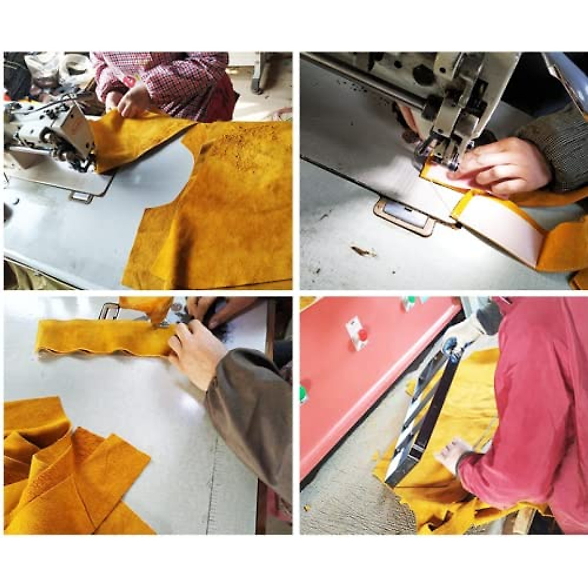 Cylele Mgg Overalls Cowhide Welding Suit Denim Breathable Welder Protective Suit,Brown,3XL