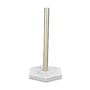 Kitchen Paper Holder Standing Paper Towel Holder Stand for Kitchen Rolls Non Slip Paper Towel Roll Round Tissue for Modern Kitchen Countertop Organizer