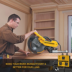 Upgraded Automatic Vacuum Switch, Autoswitch for Dust Collector, Customizable Delay (3/7/10s) for Shop Vac, Adjustable Power Tool Trigger (30/60/100W), with Overload and Tripping Protection