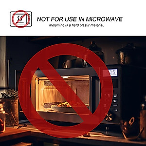 Melamine 12pcs Classic Square Dinnerware Set, Concise Plates and Bowls Set, Service for 4, Dishwasher Safe, Natural Wood Grain Design,black wood