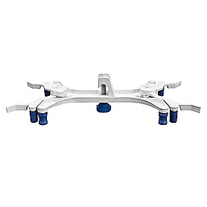 QWORK Double Burette Clamp, Adjustable Aluminum Clamp with High-Strength Alloy Jaws and Convenient Butterfly-Style Spring Load for Laboratory Applications