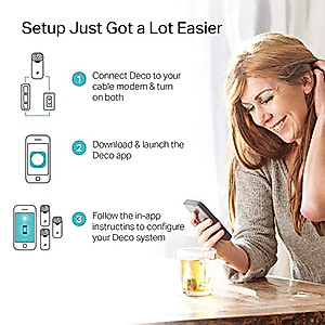 TP-Link Deco Whole Home Mesh WiFi System (Deco S4) – Up to 2,000 Sq.ft. Coverage, WiFi Router/Extender Replacement, Gigabit Ports, 1-Pack (Renewed)