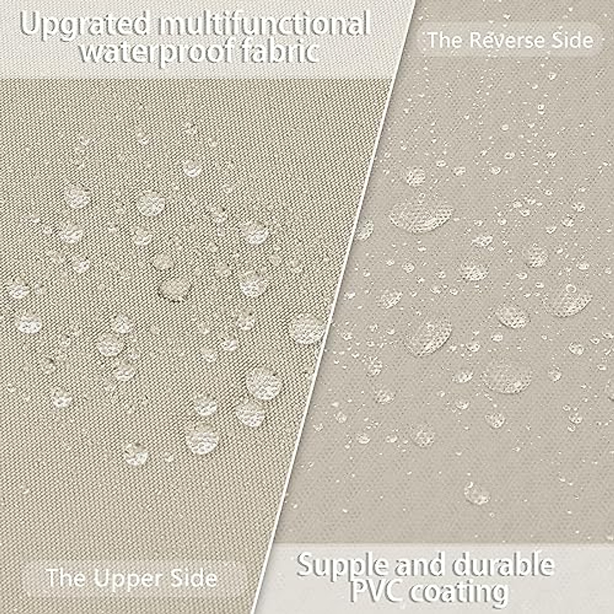 Favoyard Outdoor Seat Cushion Set 24 x 24 Inch Waterproof & Fade Resistant Patio Furniture Cushions with Removable Cover Deep Seat & Back Cushion with Handle and Adjustable Straps for Chair Sofa Couch