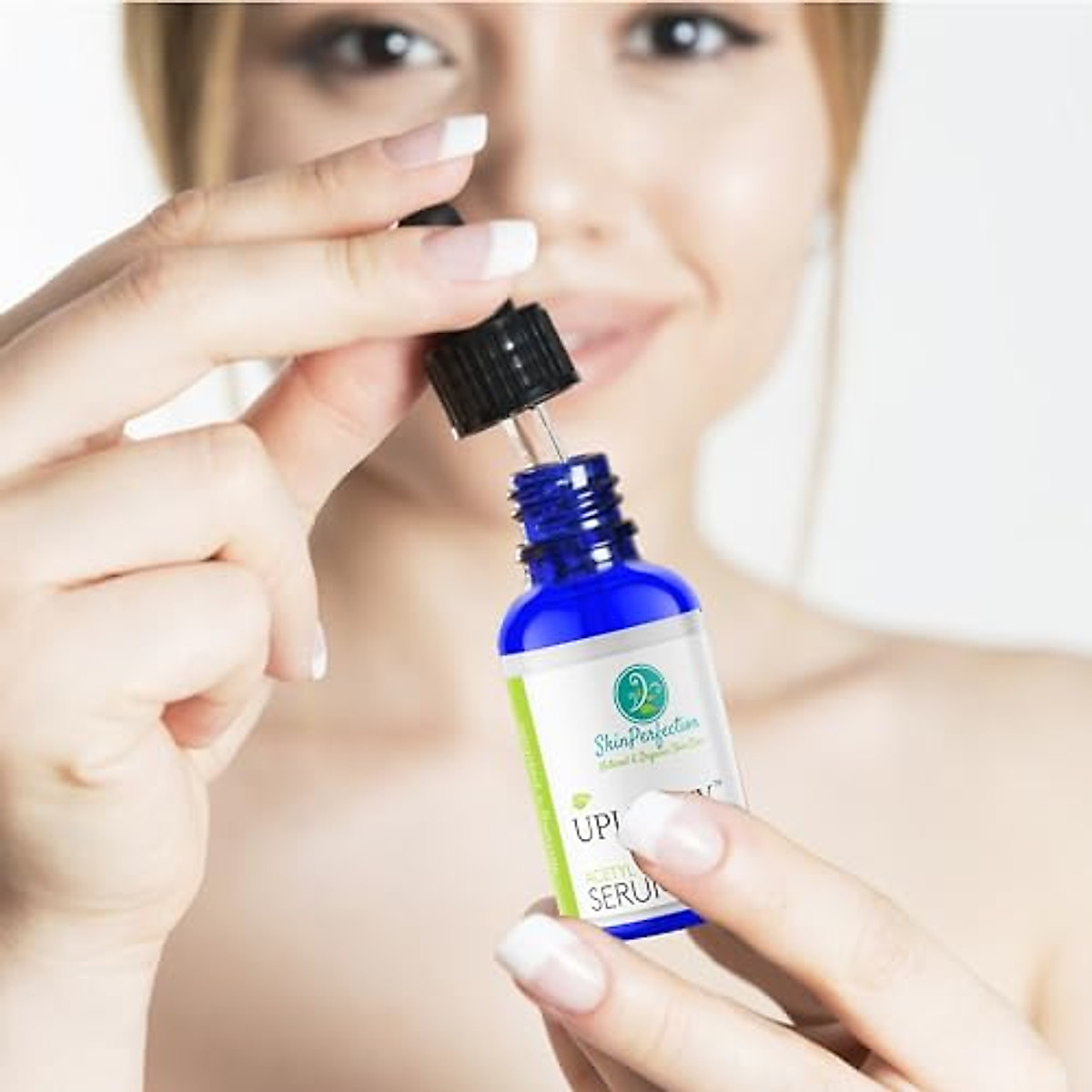 Uplevity Anti-Aging Tightening Peptide Serum Booster Firming Peptide Increase Elasticity Add to Any Moisturizer for Added Effectiveness Against Sagging Acetyl Tetrapeptide-2 Skin Perfection