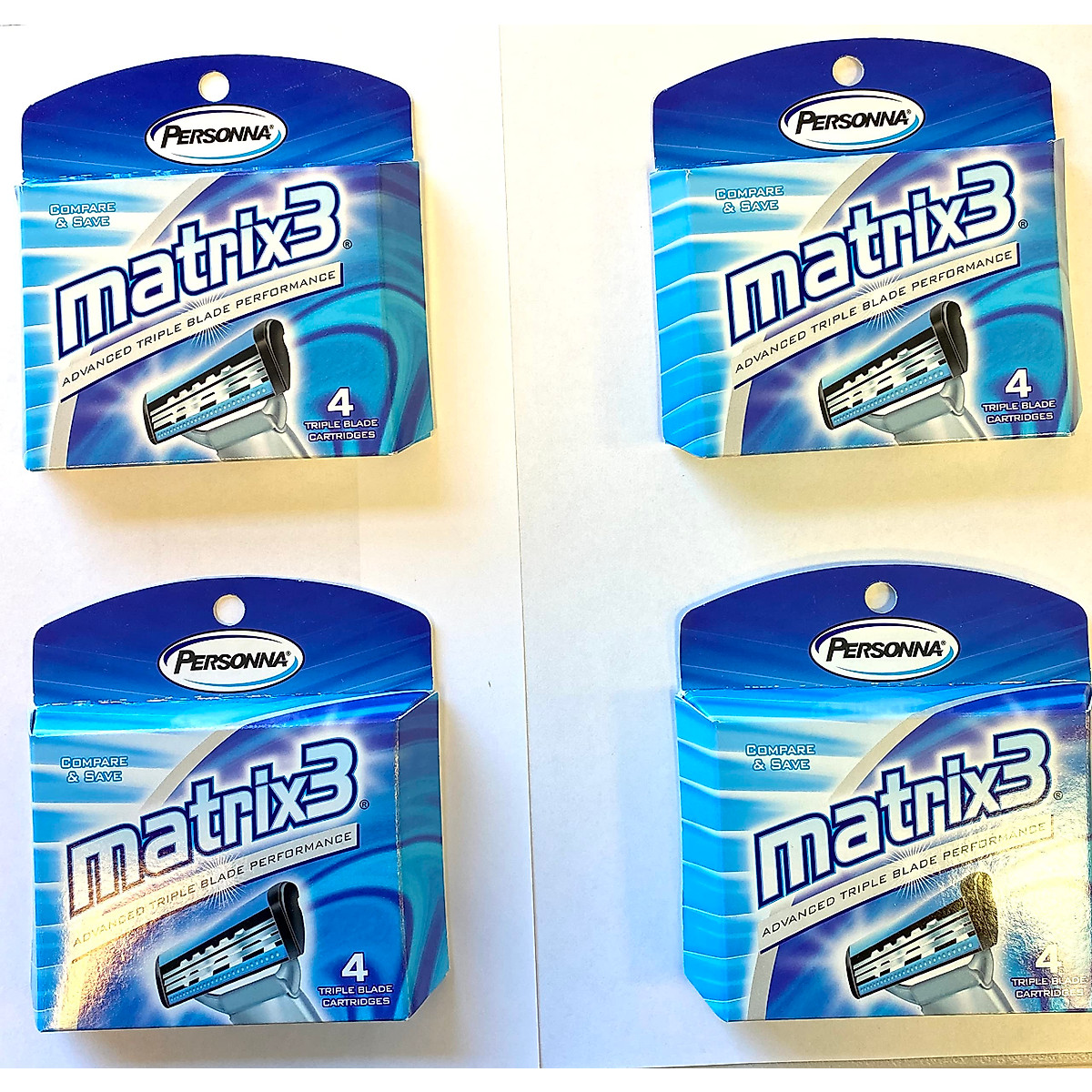 Personna Matrix3 - 16 Blades (4 x 4 Pack)