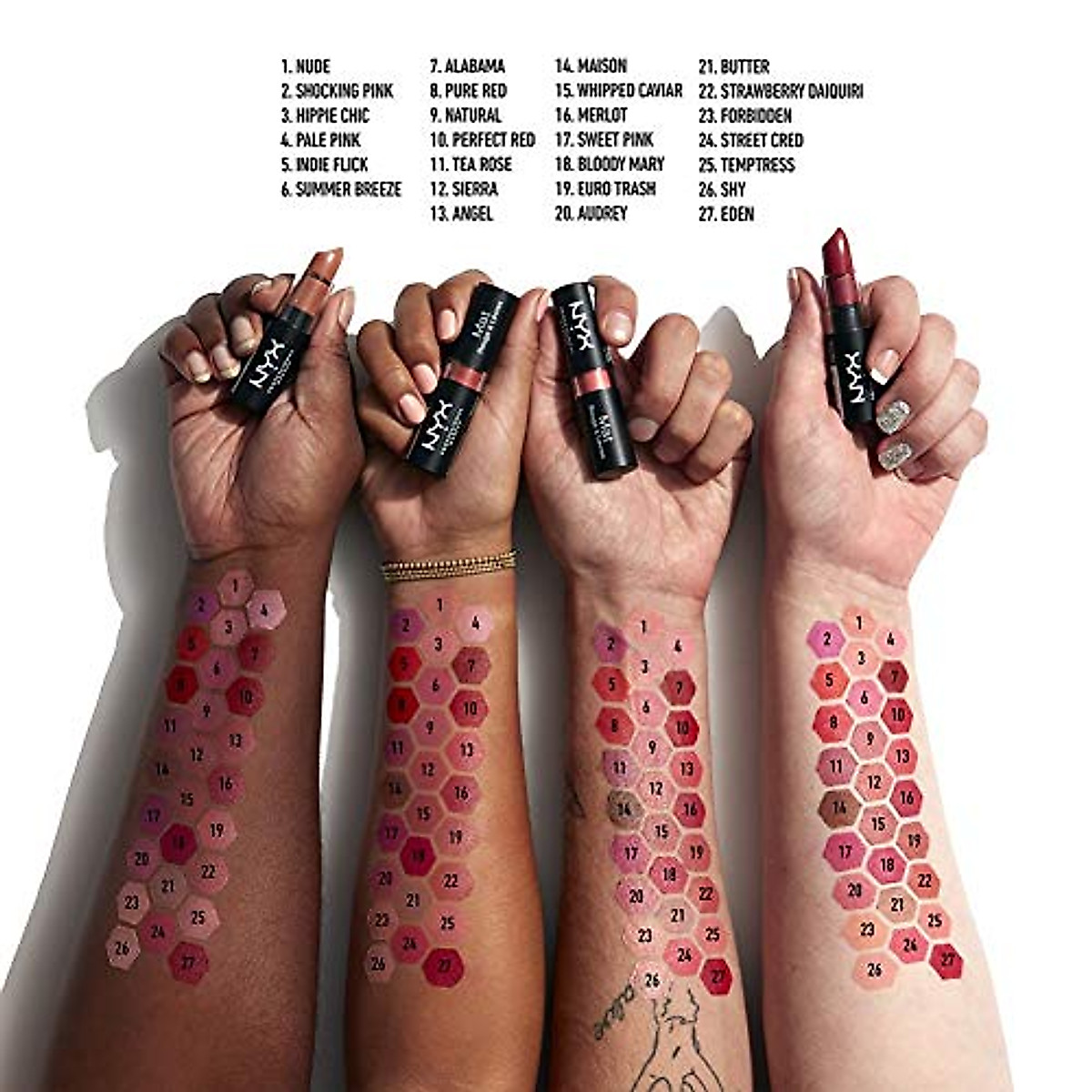 NYX PROFESSIONAL MAKEUP Matte Lipstick, Bare With Me, 0.16 Ounce (MLS38)