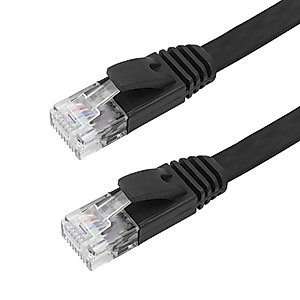 REXUS Retractable Cat 6 Flat Ethernet Network Cable 6.6 FT, 10 Gigabit High Speed LAN Wires Internet Patch Cable with RJ45 Connector for Xbox,PS4,Router, Modem,Switch(C6R20)