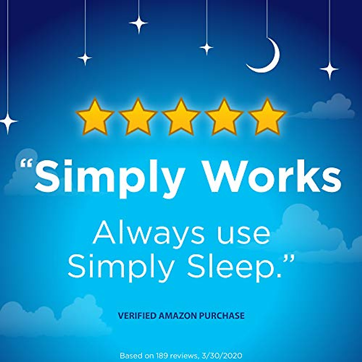 Simply Sleep Nighttime Sleep Aid Caplets with 25 mg Diphenhydramine HCl, Non-Habit Forming, 100 ct