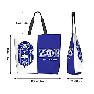 Okarice 1920 Sorority Gifts Paraphernalia For Women Tote Bags Foldable Reusable Canvas Storage Bag Shopping Handbag Shoulder Bag