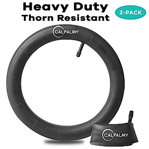 CALPALMY (2 Pack) 14’’ x 1.75/1.95/2.125 Kids Bike Replacement Inner Tubes - Inner Tube Replacement with 32mm Schrader Valve Compatible with Schwinn Roadster Tricycle and Steerable Kids Bike and More